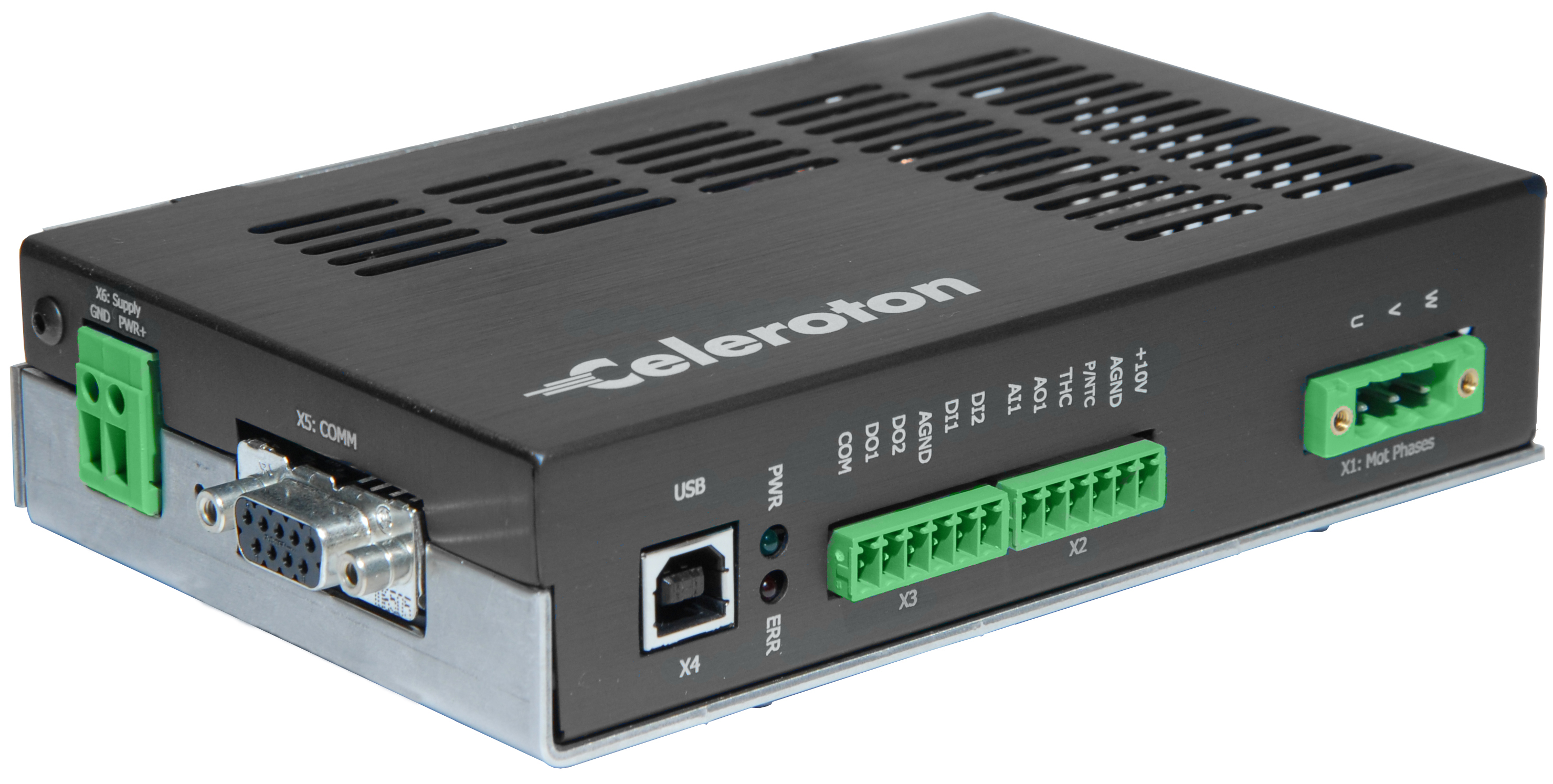 Sensorless control and drive electronics or servodrive